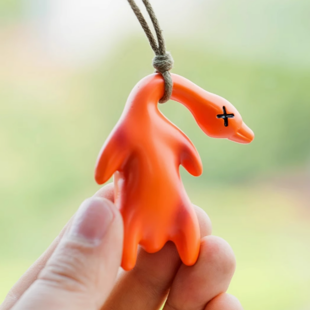UV Color-Changing Roast Duck Keychain