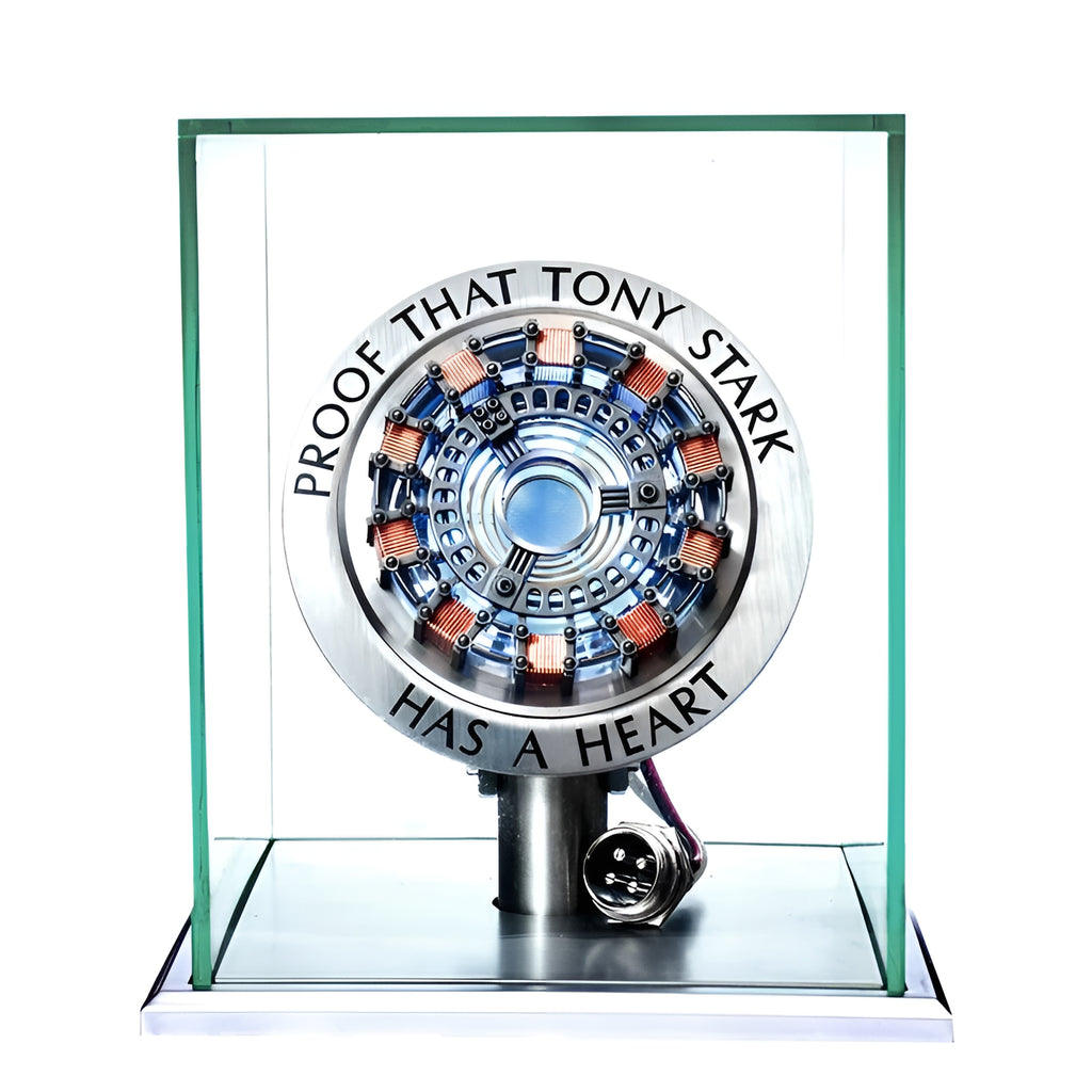 Iron Arc Reactor Heart LED Lamp | Aluminums stand