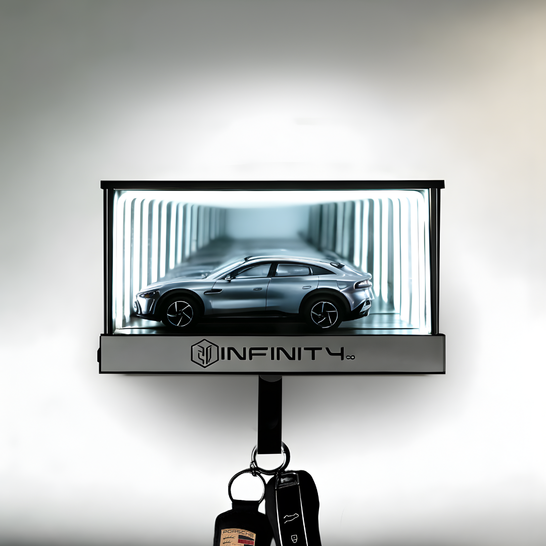 Infinity Mirror Display Case for 1:64 Cars