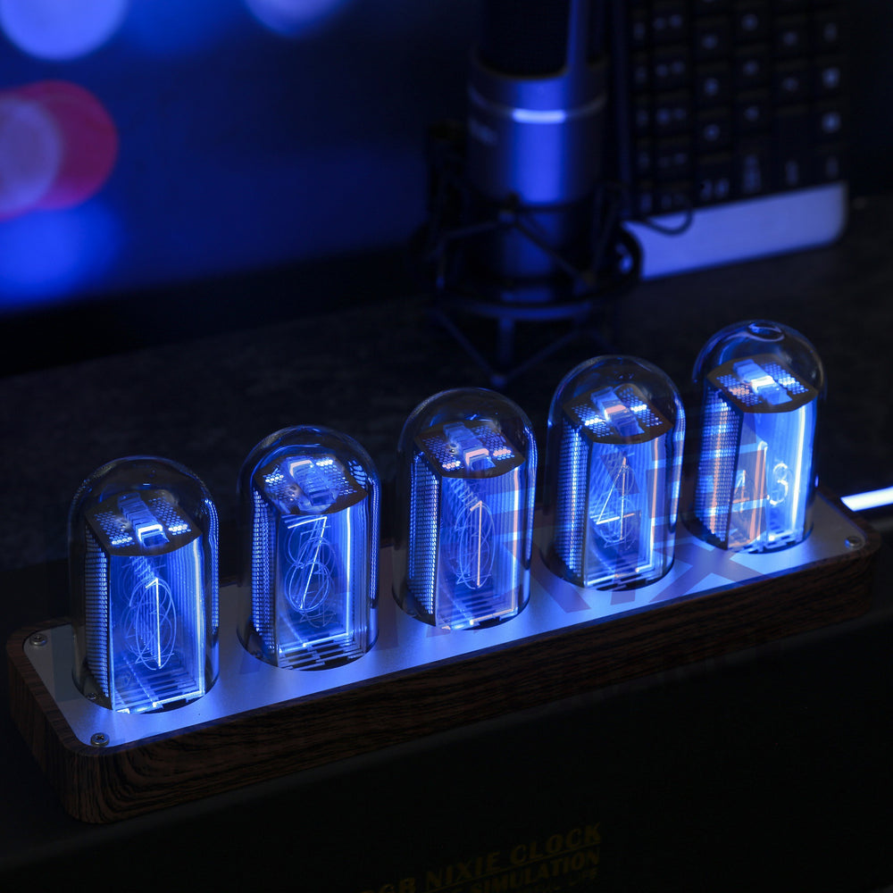 Nixie LED Tube Clock, With RGB | 5 Tube versions