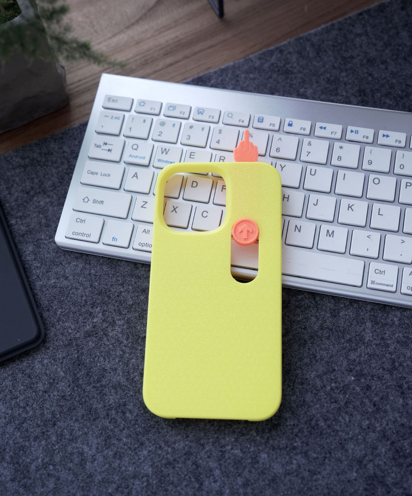 Creative 3D Print Middle finger iPhone case